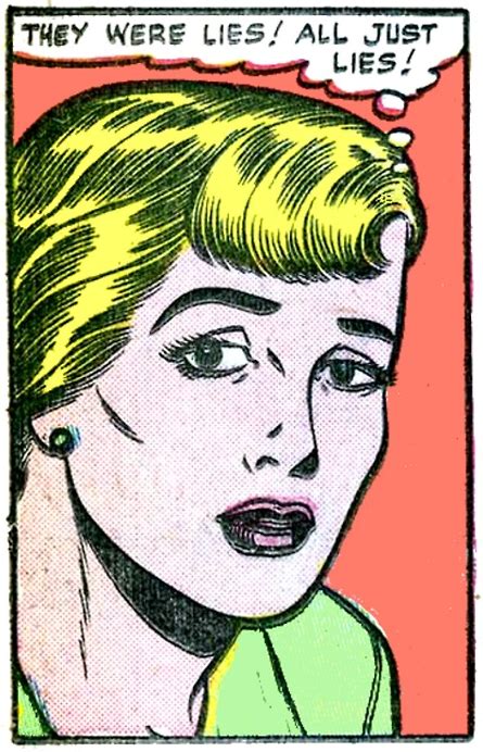 Comic Girls Say They Were Lies All Just Lies Comic Vintage