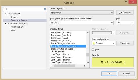 C Visual Studio Change Color Of Line Changes Indicator Next To