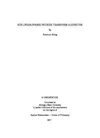 Sub Linear Sparse Fourier Transform Algorithm PDF