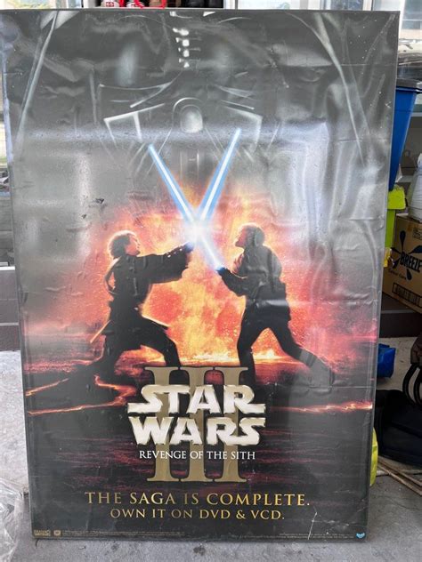 STAR WARS Revenge Of The Sith DVD Promo Poster Hobbies Toys