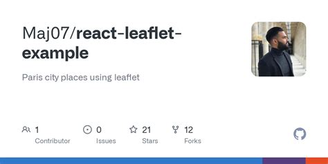 Github Maj07react Leaflet Example Paris City Places Using Leaflet