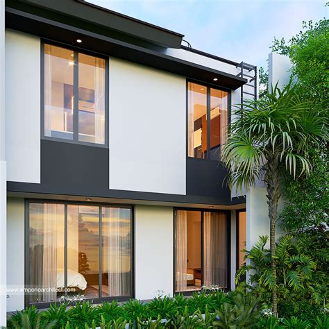 Mr Gbs Modern House 2 Floors Design Tangerang 46028 Facade Design