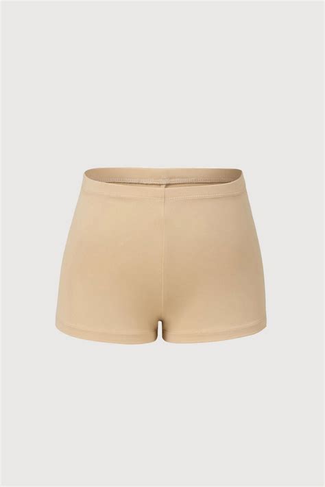 Girls Starr High Waist Short Light Tan Bloch Dance Uk