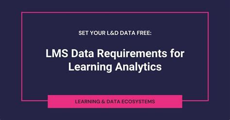 What Are Lms Data Requirements For Learning Analytics Watershed