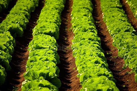 Potatoes Are Grown In Agriculture Beds Of Young Potatoes Vegetables