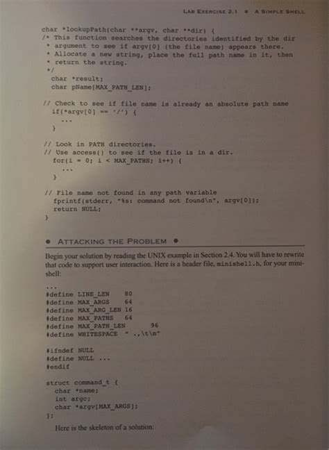 Ab Exercise A Simple Shell This Exercise Can Be