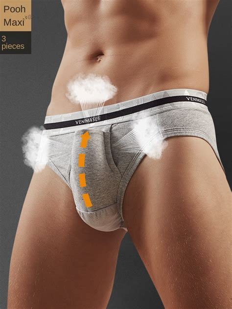 시원한 남성용 속옷 3 팩 분리 속옷 남성용 팬티 섹시한 순면 멀티 팩 편안한 반바지 남성용 속옷 페니스 Aliexpress