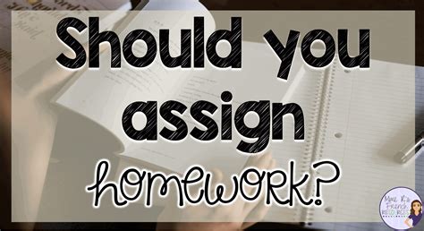 Should You Assign Homework Mme Rs French Resources