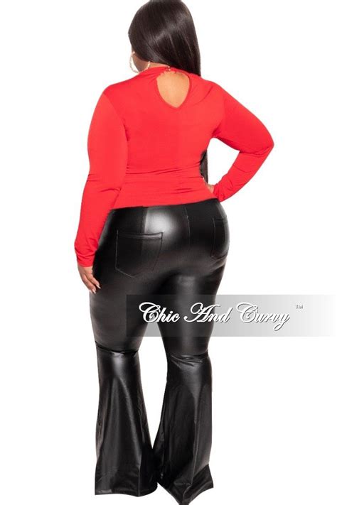 Final Sale Plus Size Draping Top In Red Chic And Curvy Draping Top
