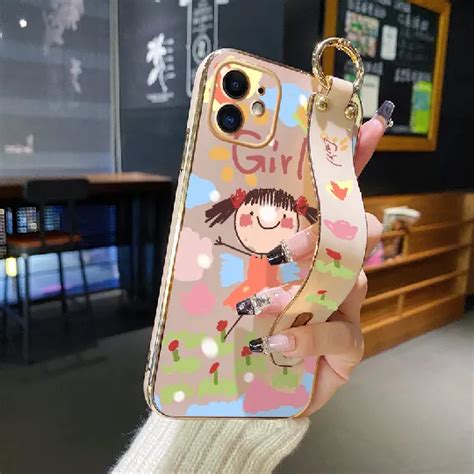 Chenyyka เคสสำหรับ Tecno Spark Go 2022เคส Whit สายรัดข้อมือการ์ตูน