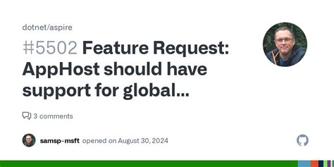 Feature Request Apphost Should Have Support For Global Configuration And Environment Variables