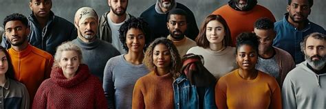 Arafed Group Of People Standing Together In Front Of A Gray Wall