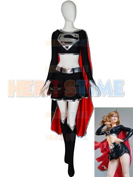 Supergirl Cosplay Costume Spandex Super Villain Zentai Suit Halloween