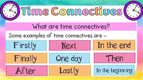 Instruction Time Connectives At Milla Anstey Blog