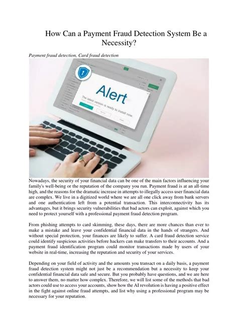 Ppt How Can A Payment Fraud Detection System Be A Necessity Powerpoint Presentation Id 12365976