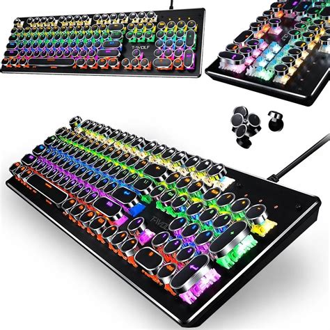 KLAWIATURA GAMINGOWA MECHANICZNA PODŚWIETLANA RGB DO GRANIA DLA GRACZY ERLI pl