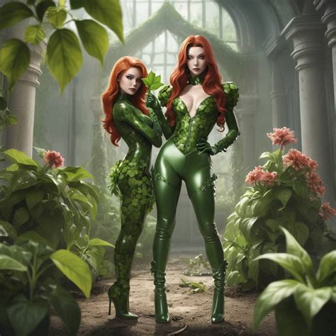 Poison Ivy And Her Plant Girl By Setois3 On Deviantart