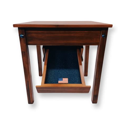 Mocha Tactical Gun Concealment End Table Nightstand Farmhouse Store
