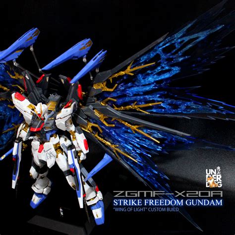 Custom Build PG 1 60 ZGMF X20A Strike Freedom Gundam Wings Of Light