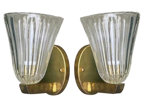 Pair Of Murano Glass Sconces Legacy Antiques