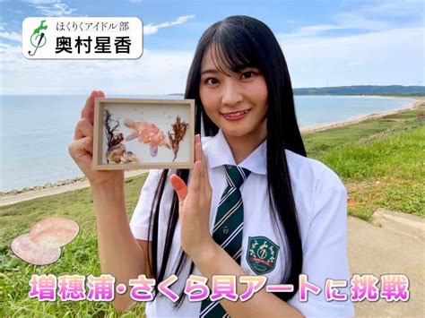 増穗浦さくら貝アートに挑戦 海と日本PROJECT in いしかわ