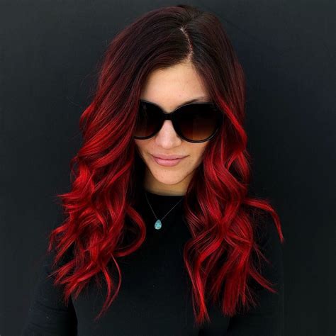 Черно красное омбре 71 фото
