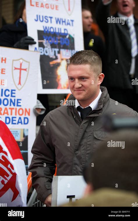 English Defence League Edl Leader Tommy Robinson Also Known As