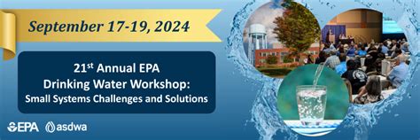 Agenda For The 21st Annual Epa Drinking Water Workshop 2024 Us Epa