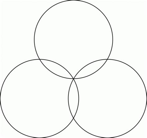 3 Circle Venn Diagram Worksheets