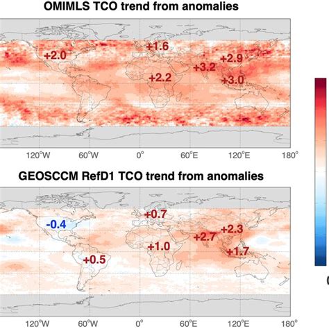 Regional Trends In Tropospheric Column Ozone And Its Key Precursors Download Scientific Diagram