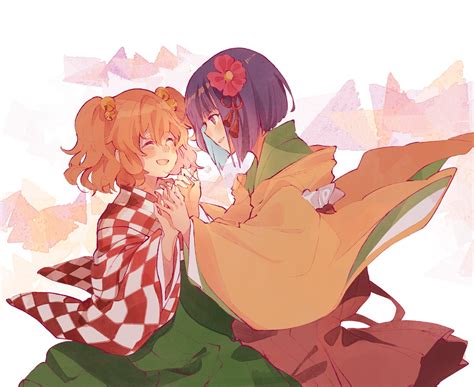 Hieda No Akyuu And Motoori Kosuzu Touhou Drawn By Kabocha1408 Danbooru