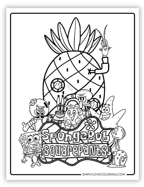 Spongebob Characters Free Coloring Pages [2025]
