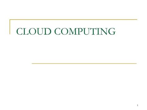 Characteristics Of Cloud Computing Ppt