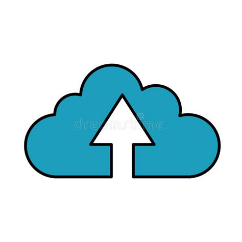 Isolated Cloud Computing Design Stock Vector Illustration Of Media Communication 81190177