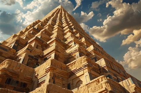 Premium Photo Ascend The Tower Of Babel Where Linguistic Marvels