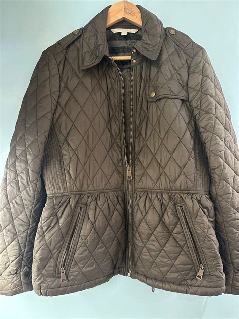 Burberry Army Green Quilted Jacket Womens Fashion Coats Jackets And