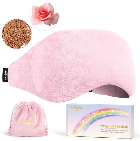 Behoomi Weighted Eye Mask For Sleeping Soft Heated Eye