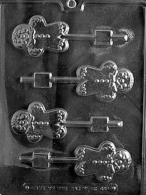 Gingerbread Man Chocolate Lollipop Mold Lynns Cake Candy