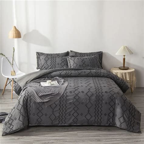 WOSTAR Juego De Funda N Rdica Simple Para Cama Doble Edred N De Lujo Textiles Para