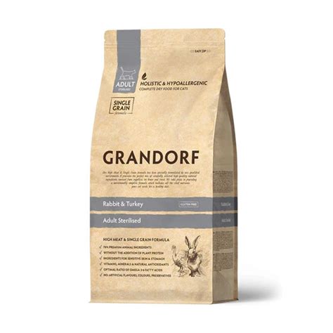 Сухой корм GRANDORF Cat Rabbit&Turkey Sterilised 2кг купить в Молдове ...