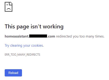 NGINX Proxy Manager Too Many Redirects Configuration Home Assistant Community