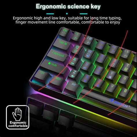 Jertech Jk540 Red Switch Keyboard Portable Gaming Bliss