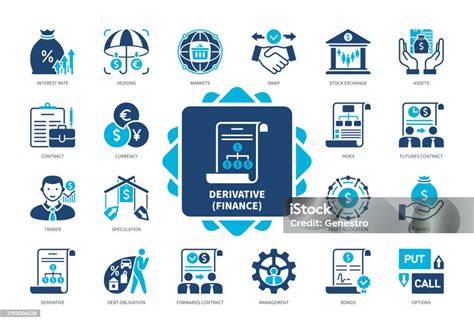 Derivative Solid Icon Set Stock Illustration Download Image Now