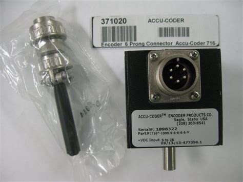 ENCODER 6 PRONG CONNECTOR ACCU CODER 716 1000 S S 6 S S Y Blumberg