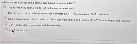 Solved Which Is Are True About The Amino Acid Based Chegg