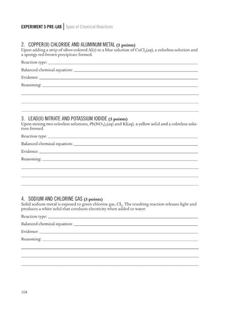 Solved EXPERIMENT PRE LAB QUESTIONS Points Types Of Chegg