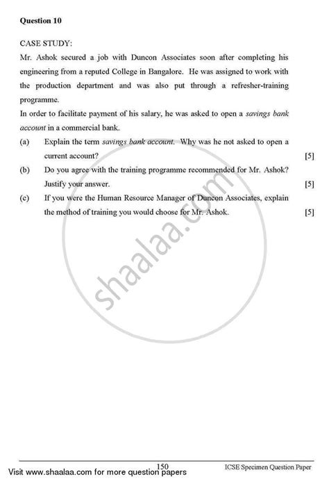Commercial Applications English Medium Icse Class