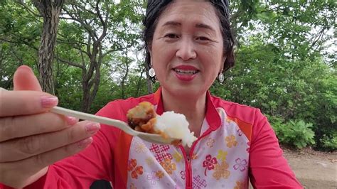 산행중 야외 인생도시락 먹기🍱🥫👍 Youtube