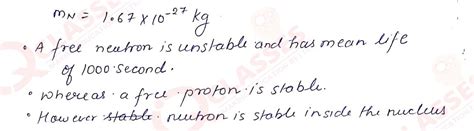 Class 12 Isc Physics Important Notes Chapter Mass Energy Equivalence