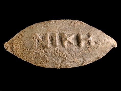 Sling Bullet With Greek Inscription Discovered In Israel Biblical